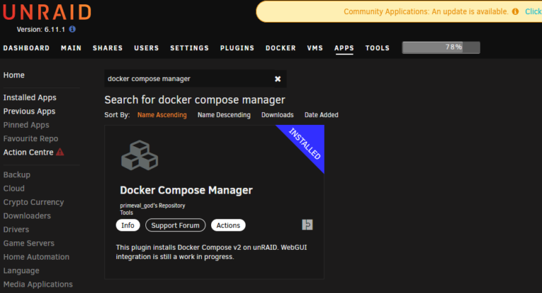 Docker Compose on Unraid – Systems Lab